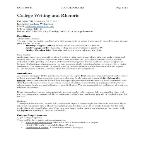 Eng 309 Grading Contract Chart | DOCX