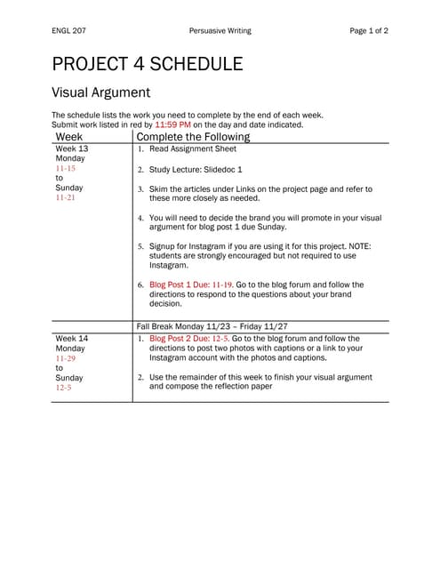 Schedule 4 decker | PDF
