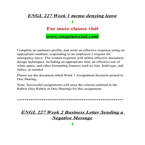 Engl 227 Enthusiastic Study / snaptutorial.com