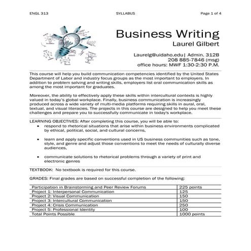 Engl 313 Syllabus Laurel Gilbert Fall 2021 | PDF