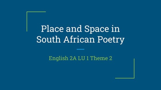 South African poetry: The Cry of South Africa.pptx | Poetry | Books and ...