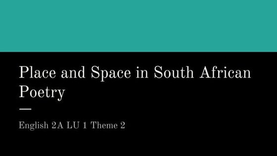 South African poetry: The Cry of South Africa.pptx | Poetry | Books and ...