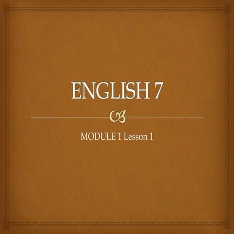 English 7 Stress and Sentence Stress | PPTX