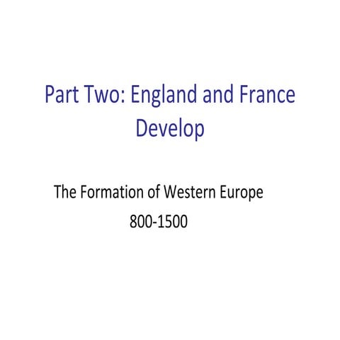 England And France Develop | PPT