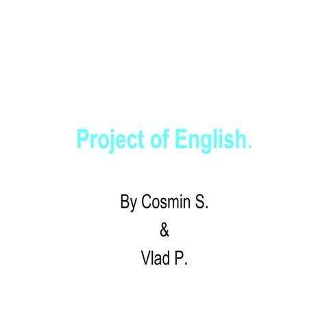 Project of English. | PPT