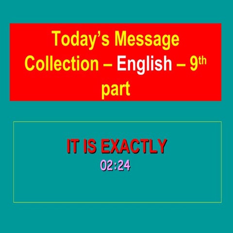 Englilsh sms 9th part | PPT