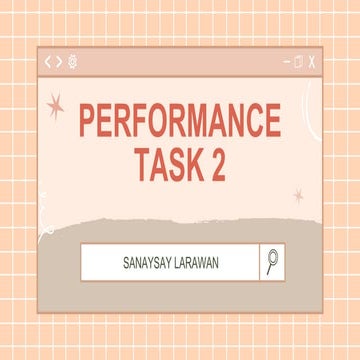FILIPINO PERFORMANCE TASK 2 | PPT