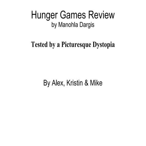THE HUNGER GAMES: CATCHING FIRE | PDF