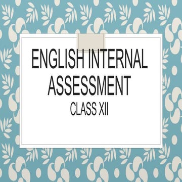 English 1 Pptx