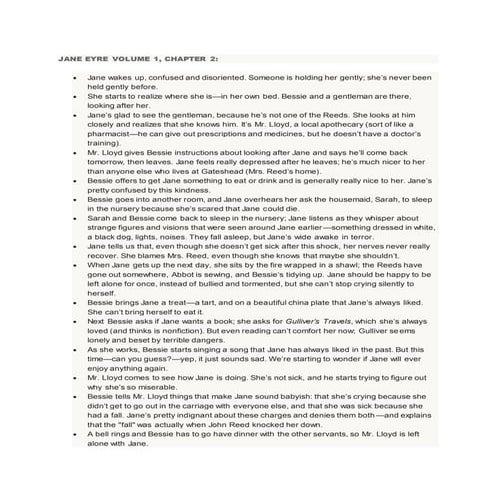 Key Passages in Jane Eyre | PPTX