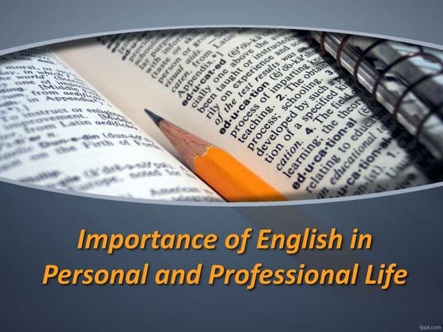 Importance of English Language | PPT