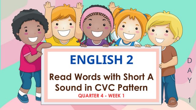 Cvc words lesson plan | PDF