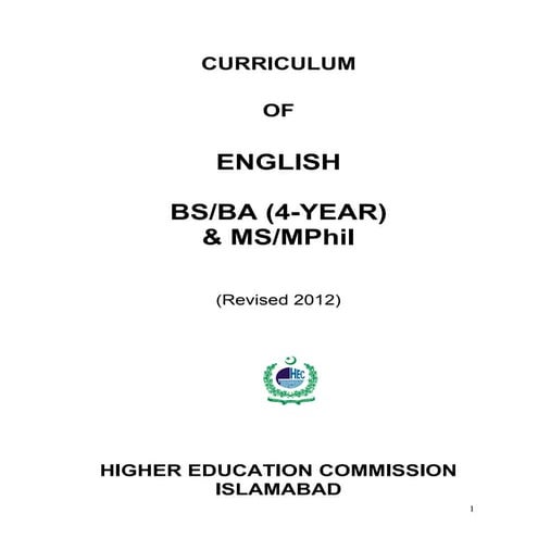 English 2011-12 | PDF | College Education | Education