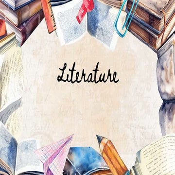 Learn the bascis of English Literature by reading fiction ,non fiction ...