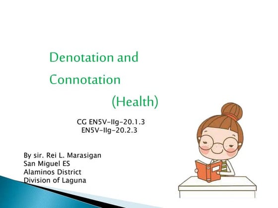 Denotation and Connotation | PPT