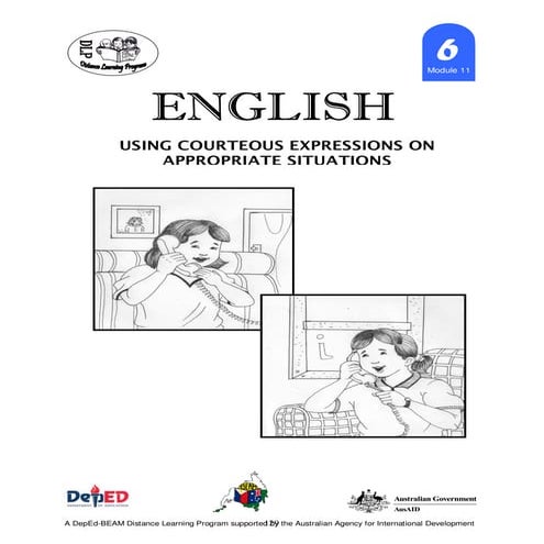 English 6-dlp-11-using-courteous-expressions-on-appropriate-situati (1) | PDF