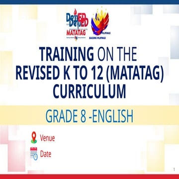 K TO 12 CURRICULUM GUIDE IN ENGLISH 8 | DOC