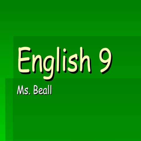 English 9 | PPT