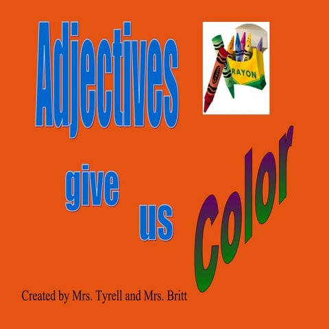 Learn English adjec-color | PPT