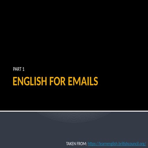samples for e-mail writing and steps to complete an email | PPTX