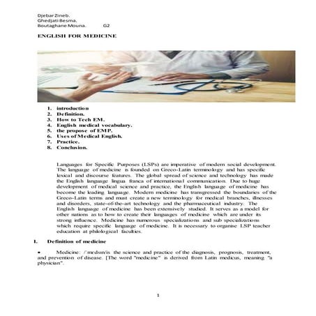 english-for-doctors_medical vocabulary and grammar. pdf | PDF
