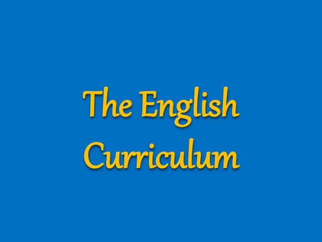 K 12 english language arts curriculum conceptual framework | PPTX