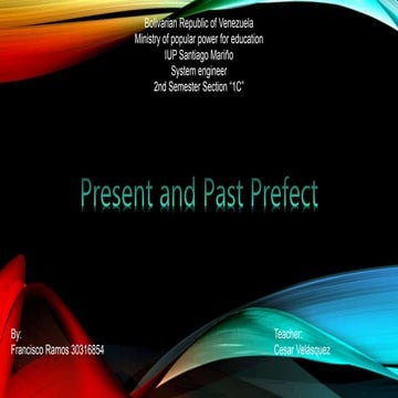 The perfect tenses | PPT