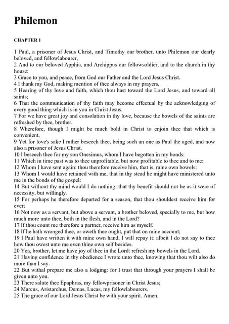 Onesimus | PPT | Christianity | Religion & Spirituality