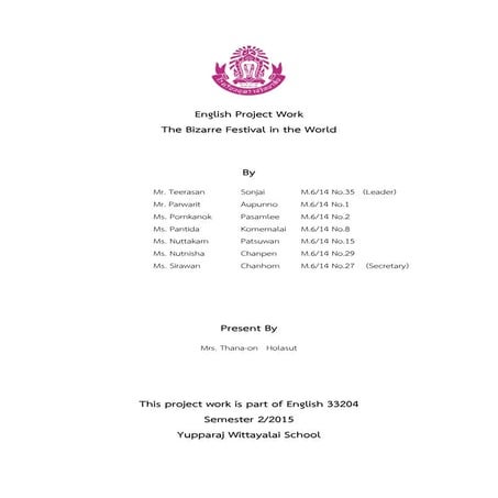 English project work | PDF | National & Civic Holidays | Holidays