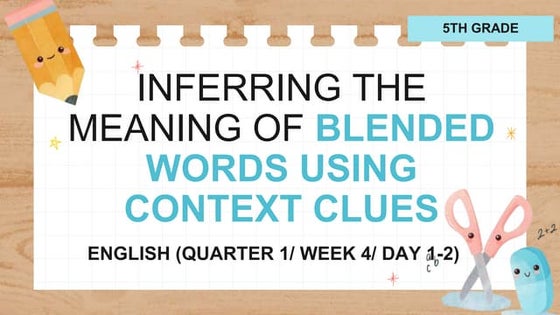 English 5 q2 week 2 identifying signal words from text heard by sir re ...