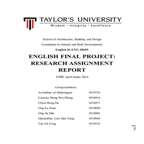 English report | DOCX