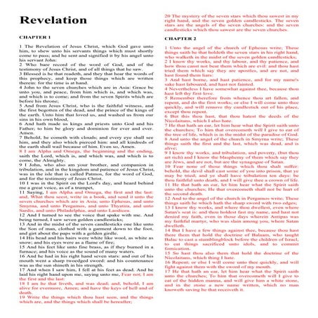 English - The Book of Revelation - King James Bible.pdf | Christianity ...