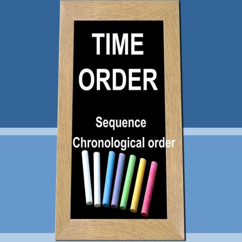 English Teaching Techniques-Time Order | PPT