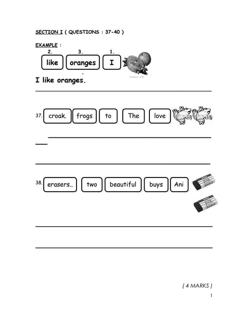 Revision exercise year_1_english | PDF