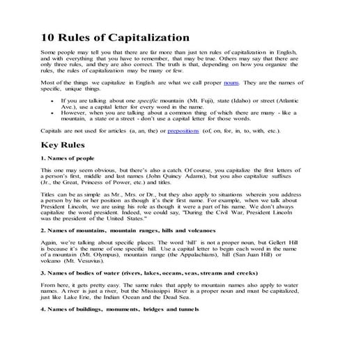 English1.2(10 rules of capitalization) | DOCX