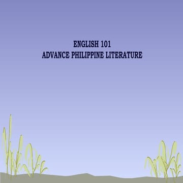 Fundamentals of literature | PPTX