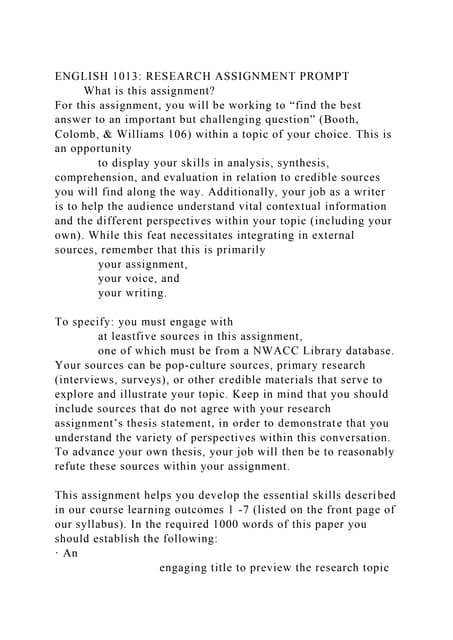 Research paper final draft | DOCX