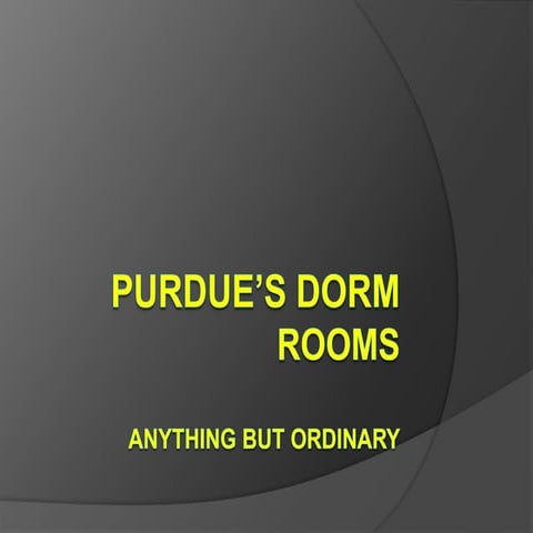 Purdue Dorm Rooms | PPT