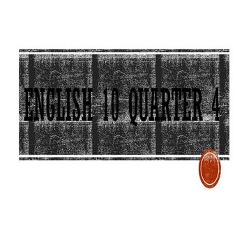 ENGLISH GRADE 10 QUARTER 4 PRE-TEST .pptx