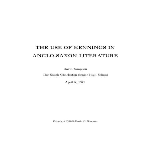English2.2(kennings) | PDF