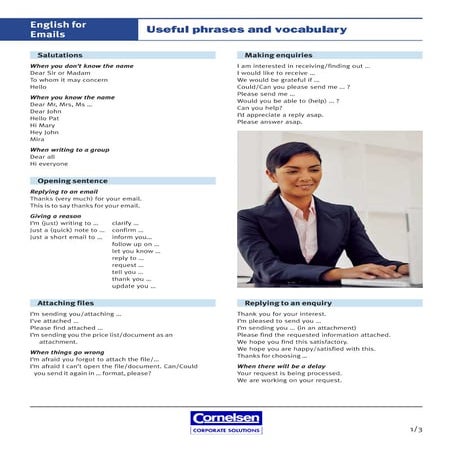 English%20for%20 emails | PDF