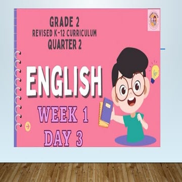 ENGLISH 2 MATATAG PPT QUARTER 2 WEEK 1 DAY 3 | PPTX
