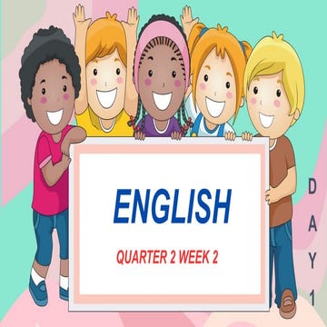 ENGLISH 3 Identify words with different functions | PPTX