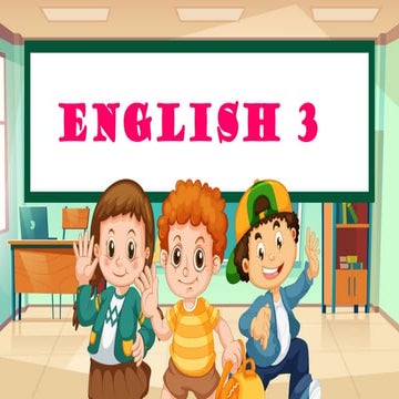 English 3 cause and effect grade 3 lesson plan | PPTX