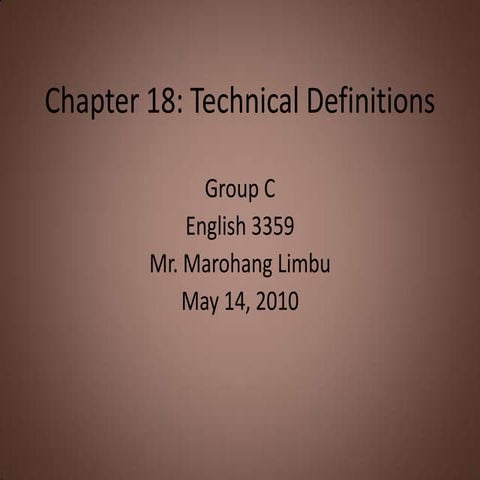 Chapter 18 final presentation | PPT