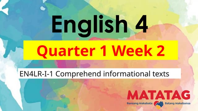 English 5-q2-week-7-make-generalizations-by-sir-rei-marasigan | PPSX