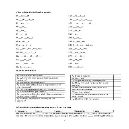 English Practicing-Midterm Test2023-Word | PDF