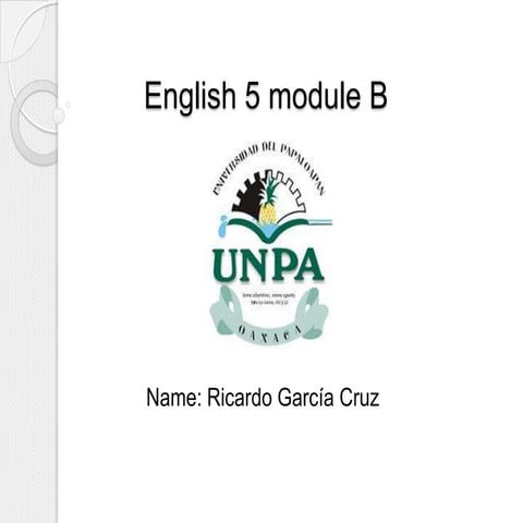 English 5 module b | PPSX