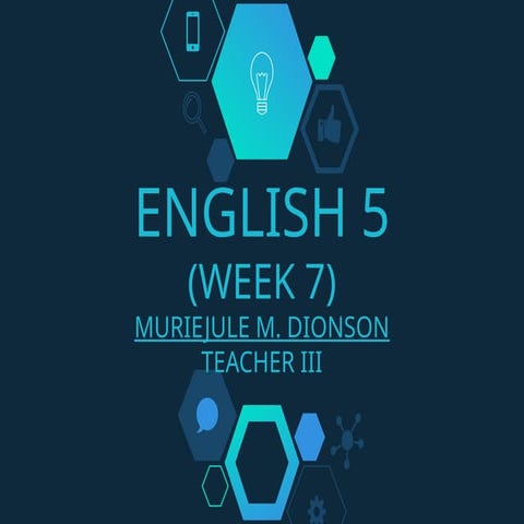 ENGLISH 5 Q1 Reality and Fantasy by Sir Rei Marasigan.pptx