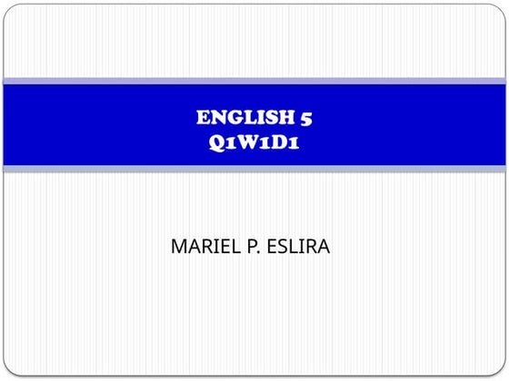 Lesson 1 elements of a fable | PPT